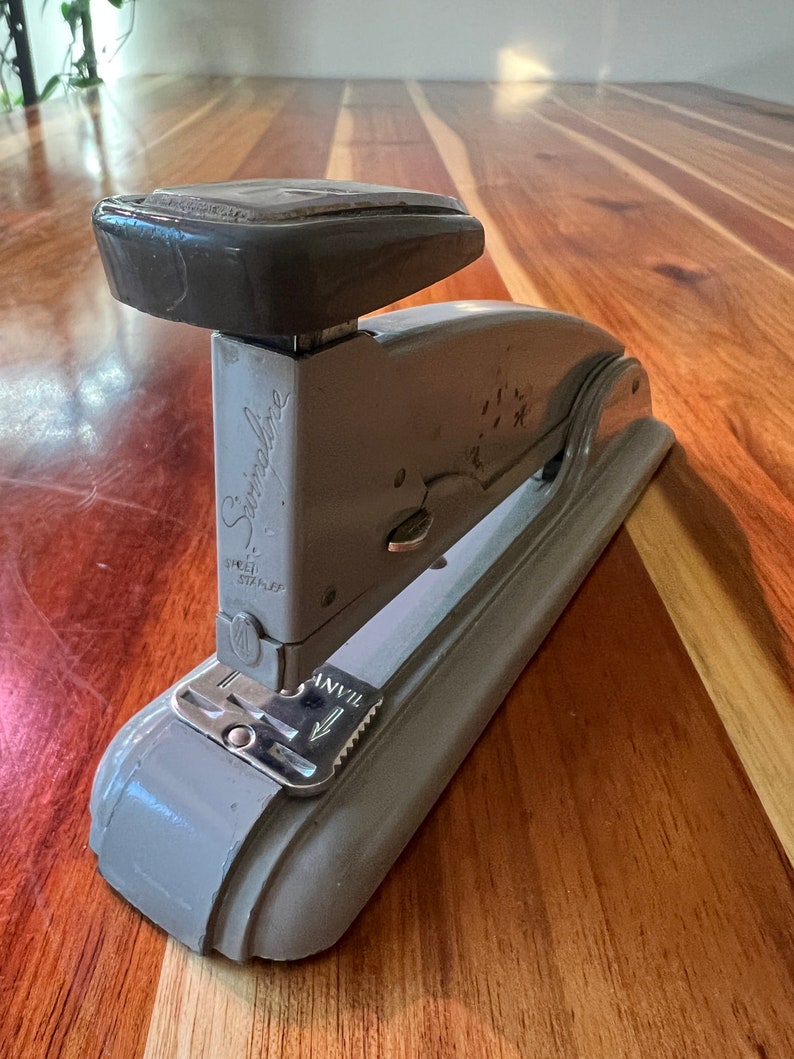 Vintage Swingline Co. Late 1950's Stapler, Gray Industrial, Small Desk ...