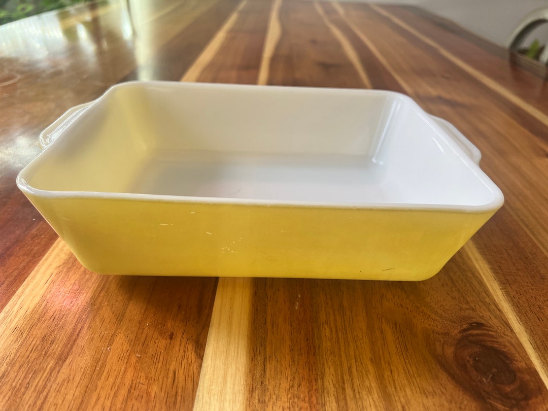 Vintage Pyrex # 503 Rectangular YELLOW Casserole Refrigerator Dish ...