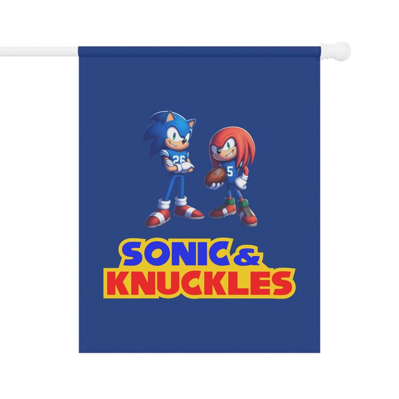Sonic and Knuckles Lawn Flag, Garden Banner, Detroit Lions, Football ...