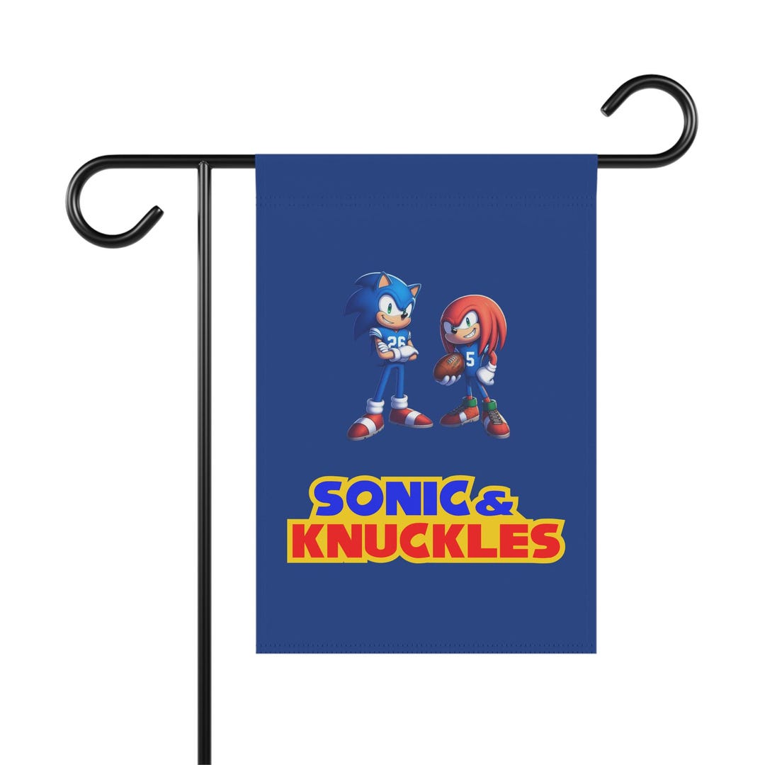 Sonic and Knuckles Lawn Flag, Garden Banner, Detroit Lions, Football ...