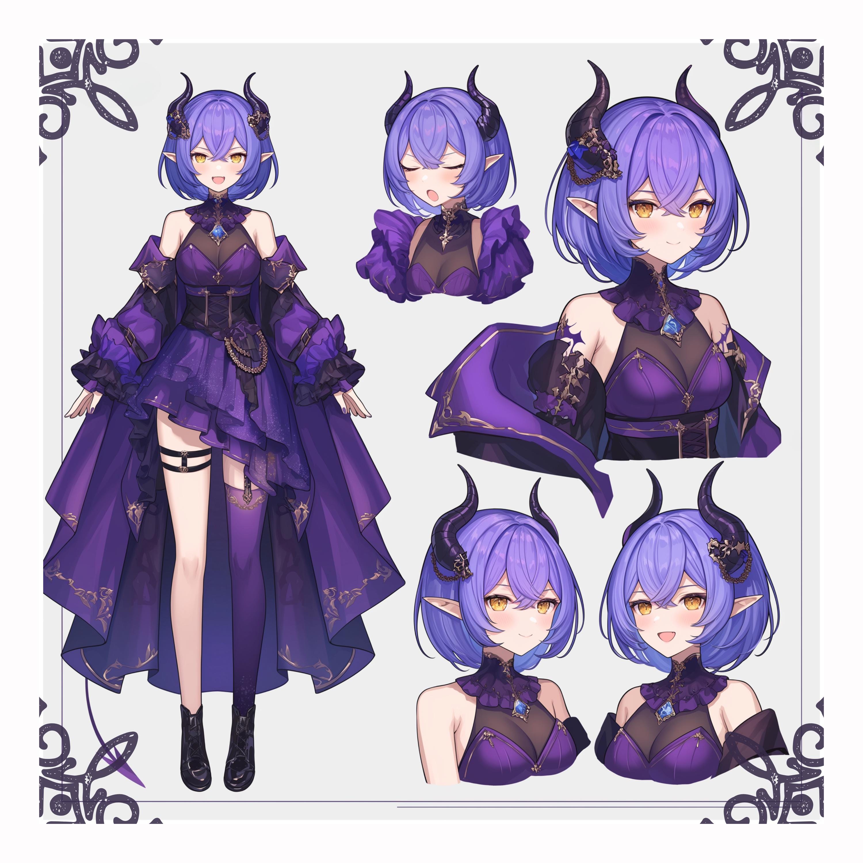 DND Character Sheet for Your Avatar, Custom Character Sheet and Vtuber ...