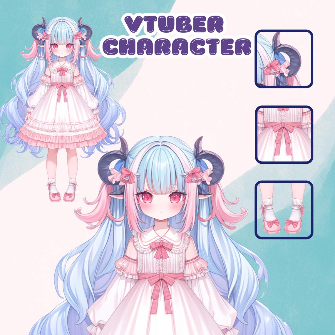 Pngtuber, Vtuber Character, Live 2D Vtuber Model, Vtuber Design,custom ...