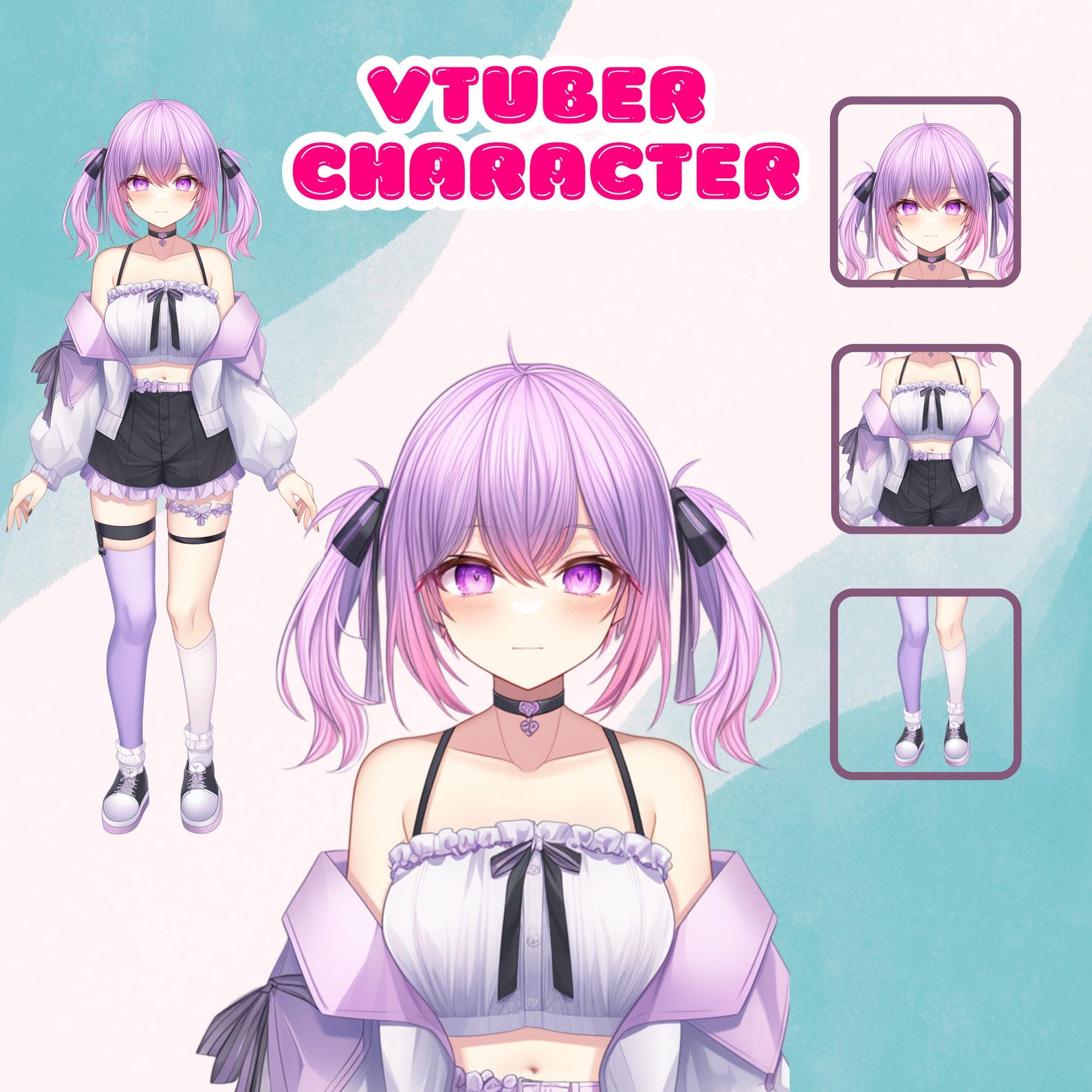 Pngtuber, Vtuber Character, Live 2D Vtuber Model, Vtuber Design,custom ...