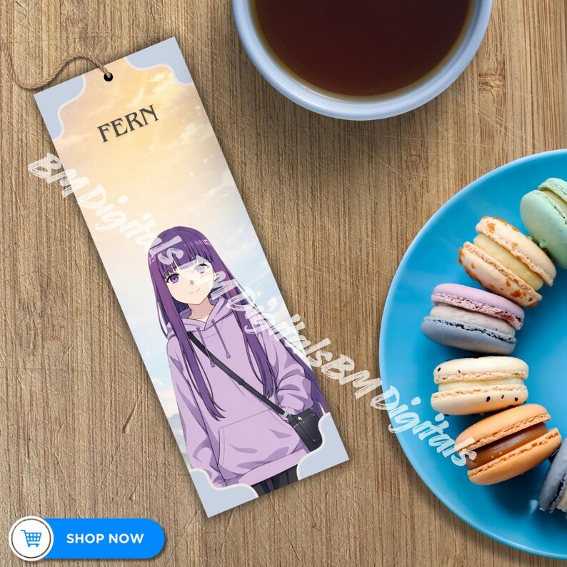 Frieren Beyond Journey's End Digital Bookmarks, Street Casual Anime ...