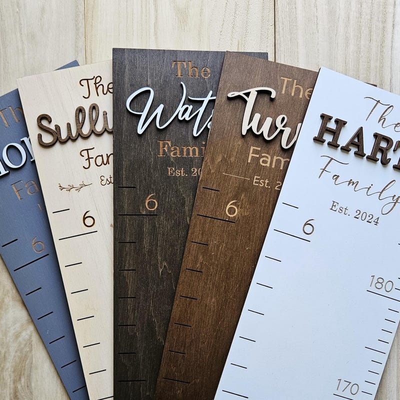 Childs Height Chart Wood - Etsy