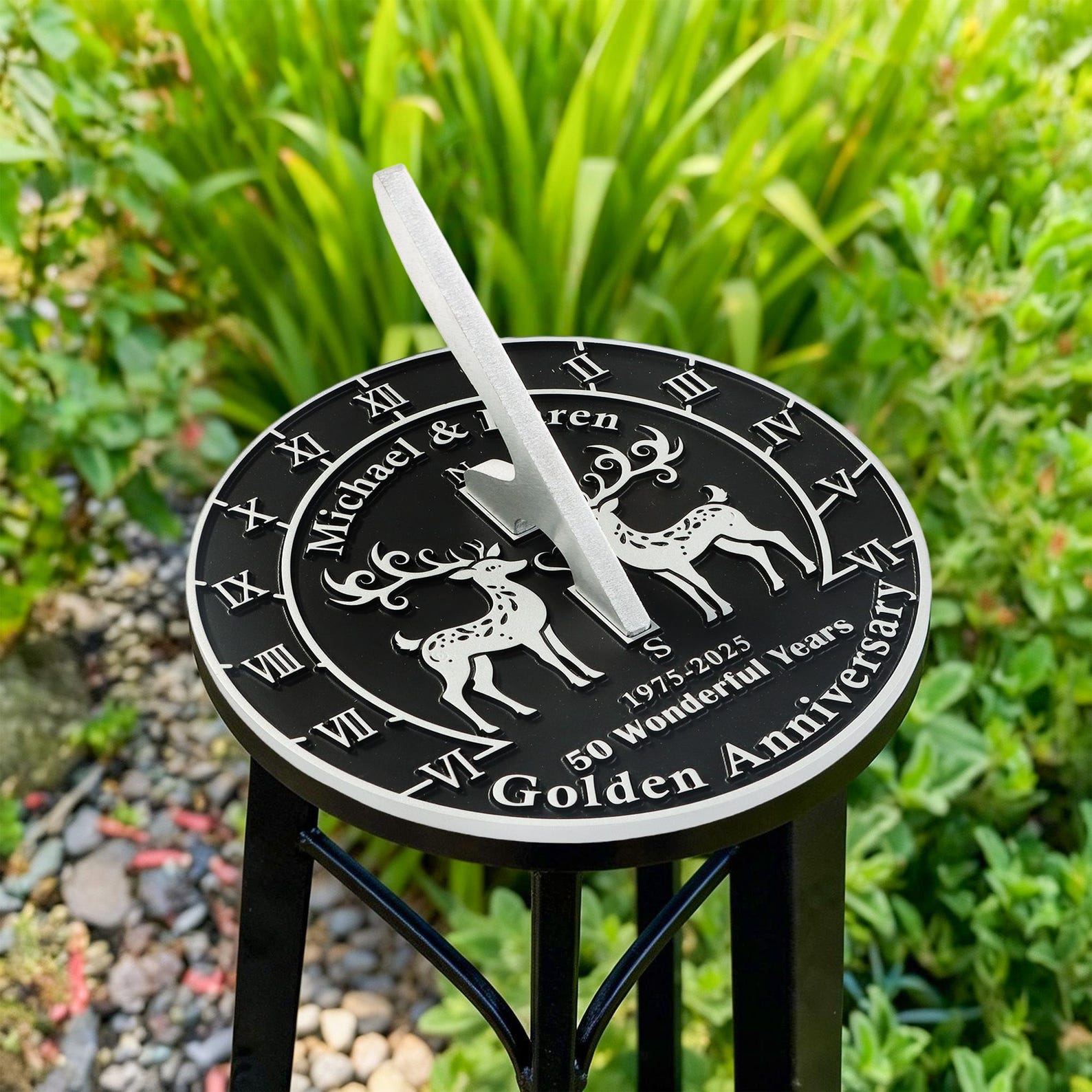 Handmade Pure Brass Sundial, Wedding Anniversary Gift, Brass Wedding ...