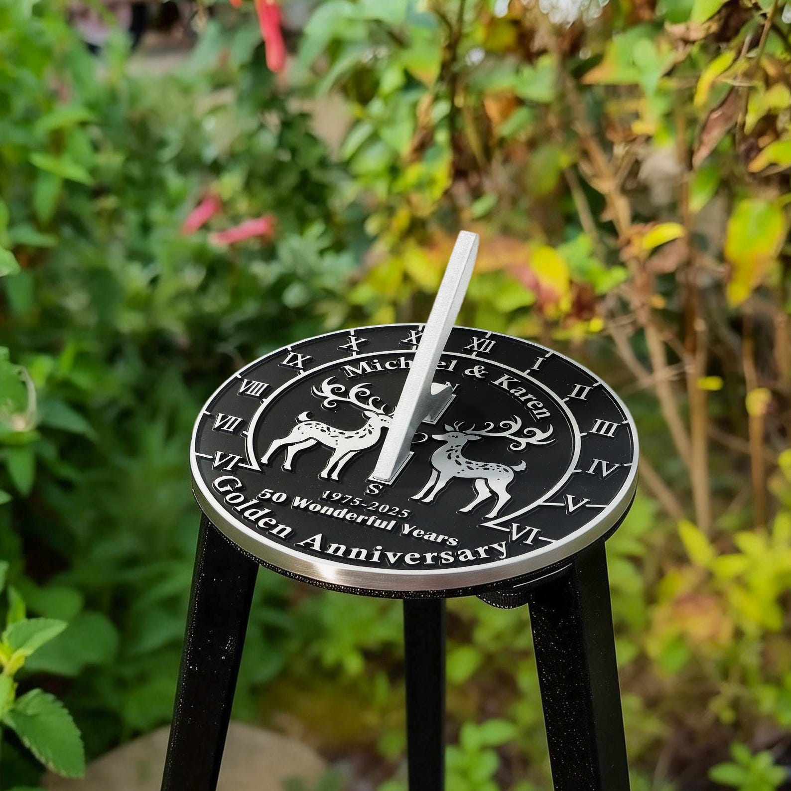 Handmade Pure Brass Sundial, Wedding Anniversary Gift, Brass Wedding ...