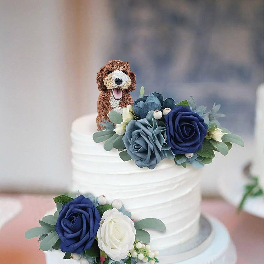 Personalised Pet Dog Statue, Dog Figurines, Dog Wedding Cake Topper ...