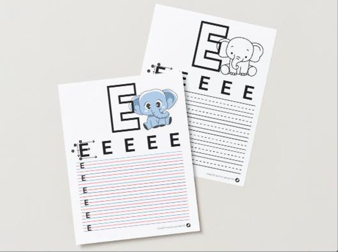 Uppercase Letter E Tracing Worksheets | 10-page Printable PDF for ...