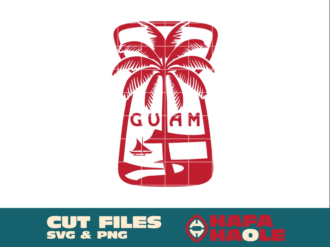 Tropical Latte Stone Guam Seal - SVG, PNG Instant Digital Download ...