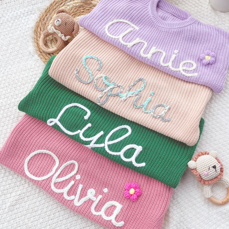 Baby Sweater With Name - Etsy
