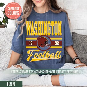 Washington Football Vintage Style Comfort Colors T-shirt,washington ...