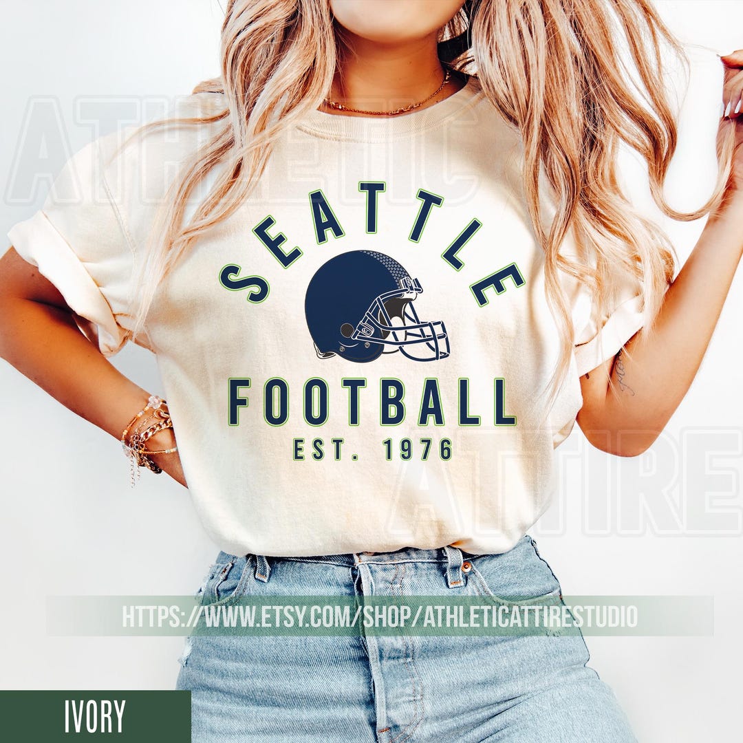 Seattle Football Vintage Style Comfort Colors T-shirt, Seattle Seahawk ...