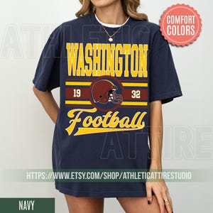 Washington Football Vintage Style Comfort Colors T-shirt,washington ...