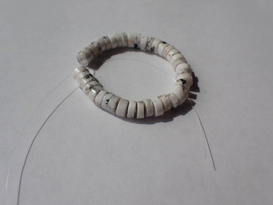 Rare White Buffalo (tonopah) Disc Shaped Beads - 6x2.5-3mm - 40 Pc - Etsy