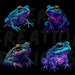 Neon Toad Clipart - Neon Toad PNG - Neon Toad Clipart - Colorful Toad ...