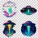 Neon UFO Digital Art - Neon UFO - Neon UFO Clipart - Colorful Alien ...