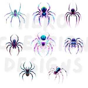 Neon Spider Digital Art - Neon Spider PNG - Neon Spider Clipart ...