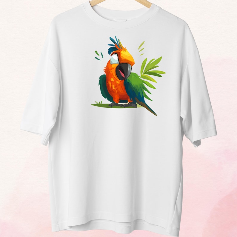 Angry Parrot Clipart Bundle - Parrot PNG - Cartoon Parrot - Bird ...