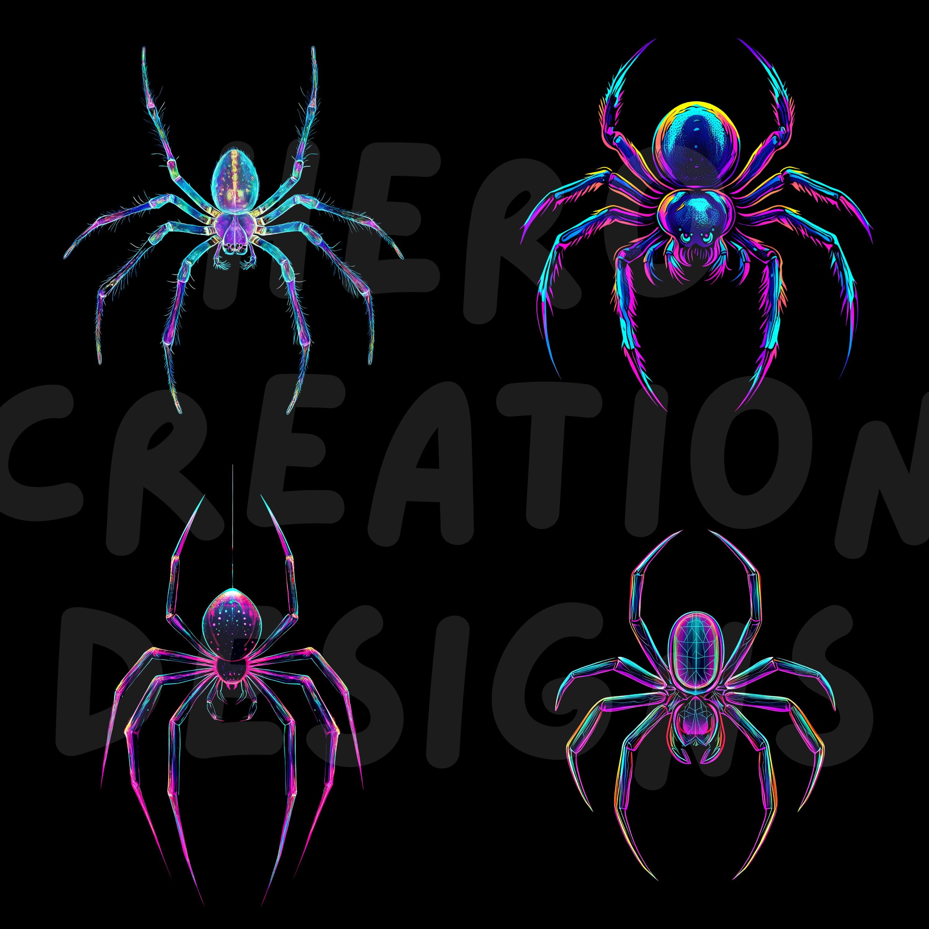 Neon Spider Digital Art - Neon Spider PNG - Neon Spider Clipart ...