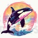 Beautiful Orca Art Design Digital Download - Orca PNG - 300 DPI ...