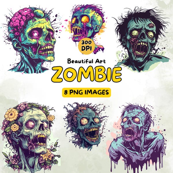 Zombie Clip Art - Etsy