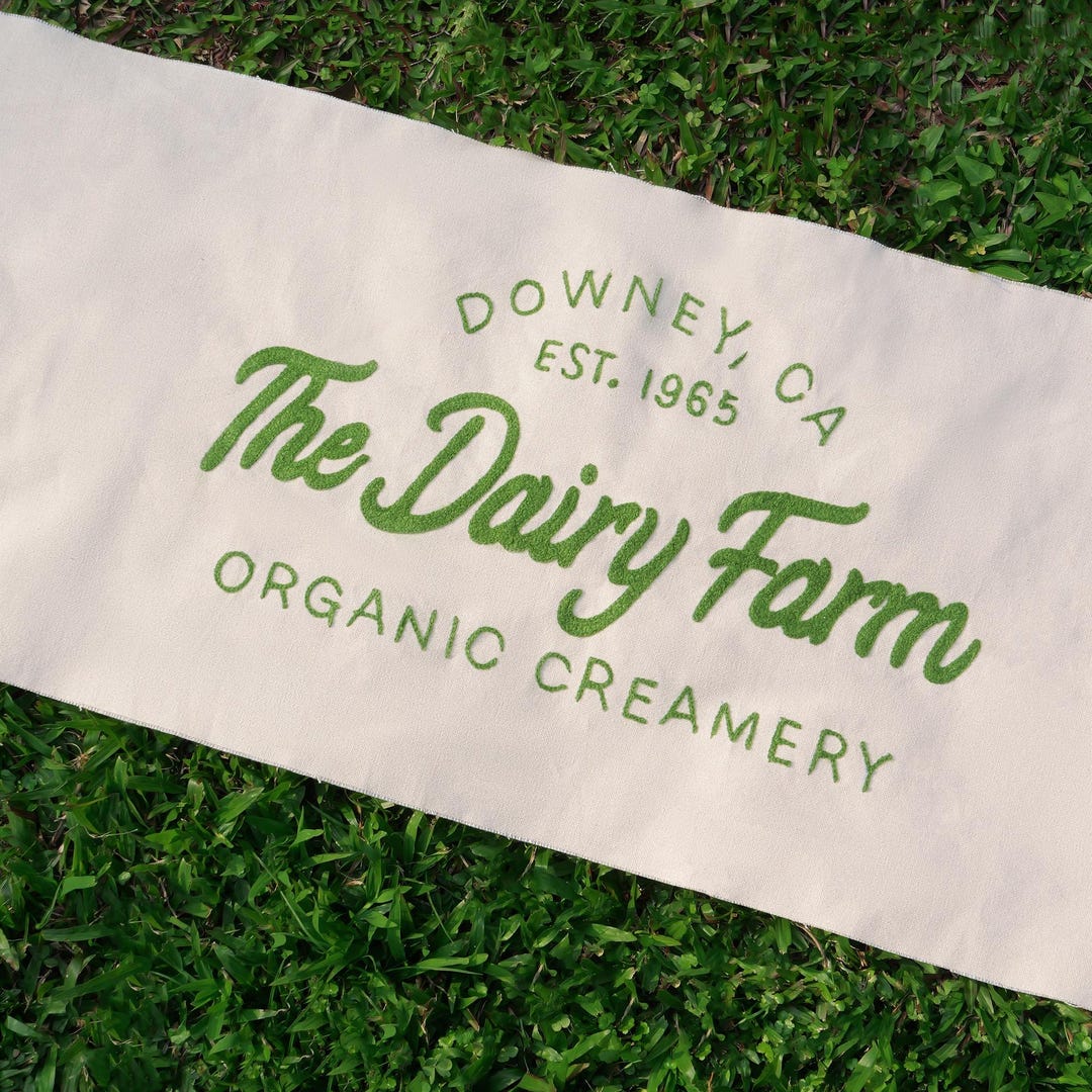 Custom Canvas Banner, Hand Embroidered Canvas Sign, Custom Sign for ...