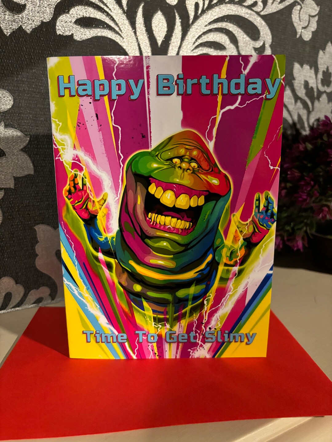 Ghostbusters/ Slimer Happy Birthday Card With Luxury Envelope - Etsy