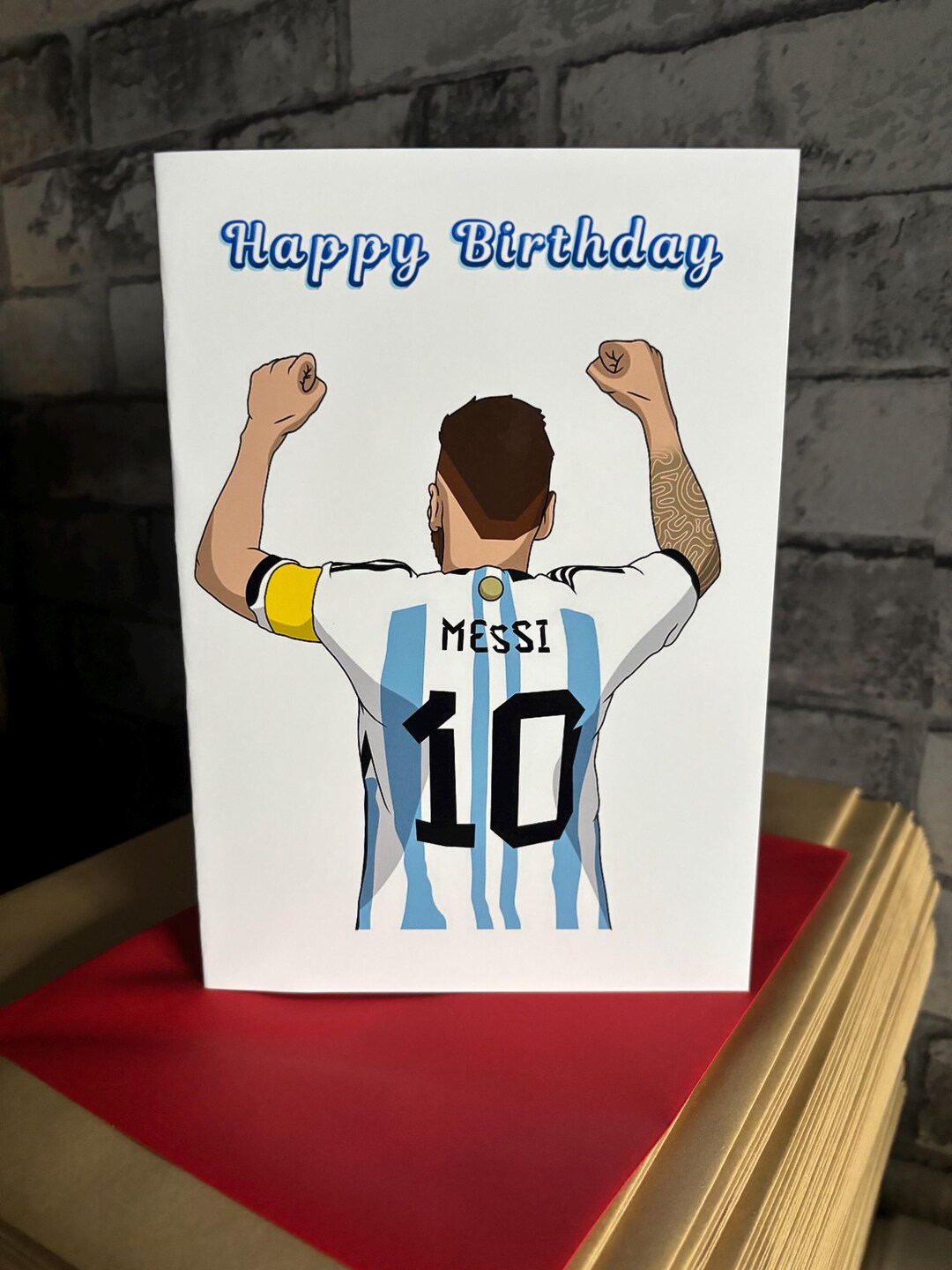Lionel Messi Happy Birthday Card Comes With Luxury Envelope - Etsy