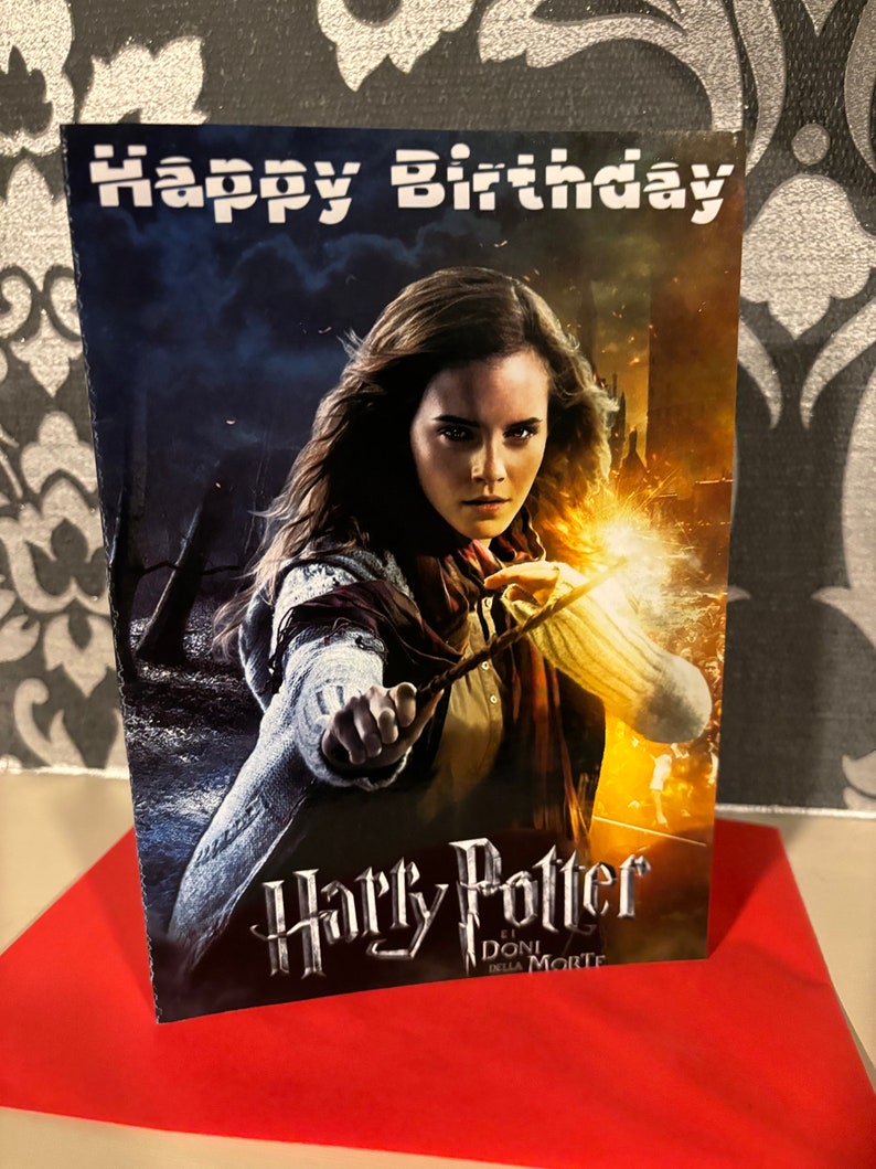 Harry Potter/ Hermione Granger/emma Watson Happy Birthday Card With ...