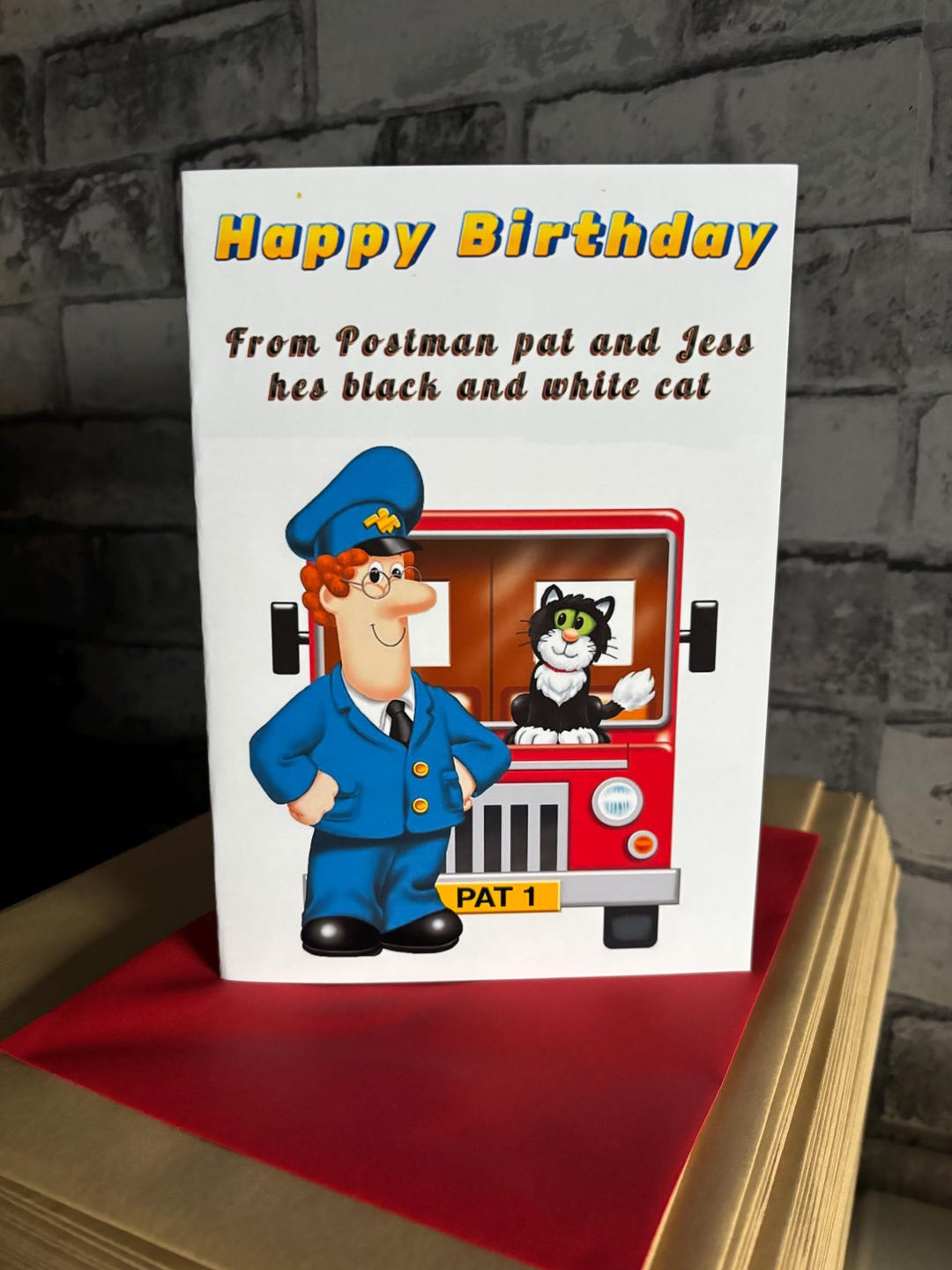 Postman Pat and Jess the Cat Happy Birthday Card With Luxury Envelope ...
