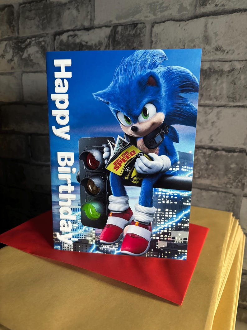 Sonic the Hedgehog Saga Mega Drive Classic Retro Game Geeky Birthday ...