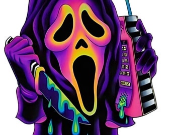 Scream Movie Poster Ghost Face in Sizes A4 & A3 Select You Sizes in the ...