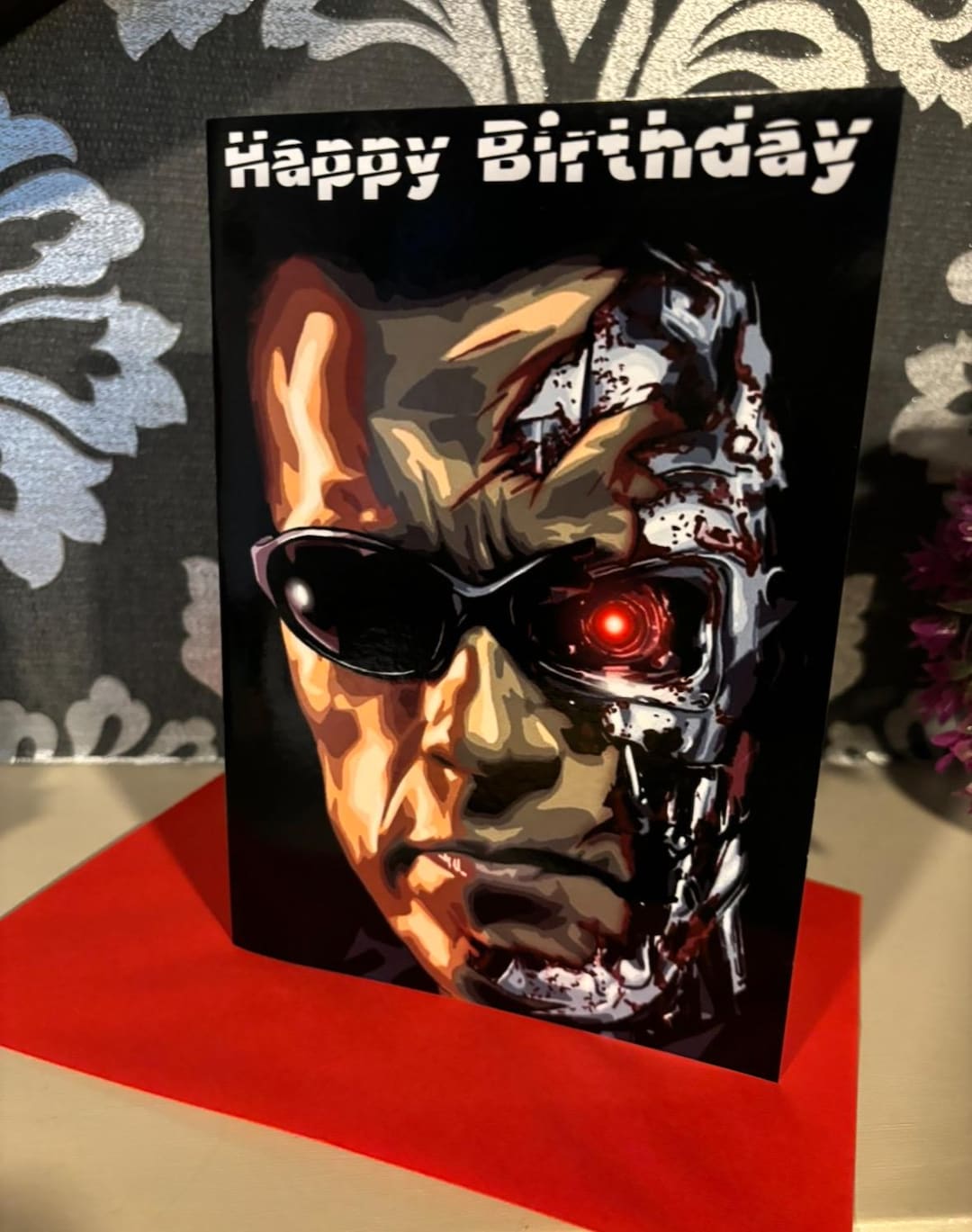 The Terminator Arnold Schwarzenegger Movie Happy Birthday Card With ...