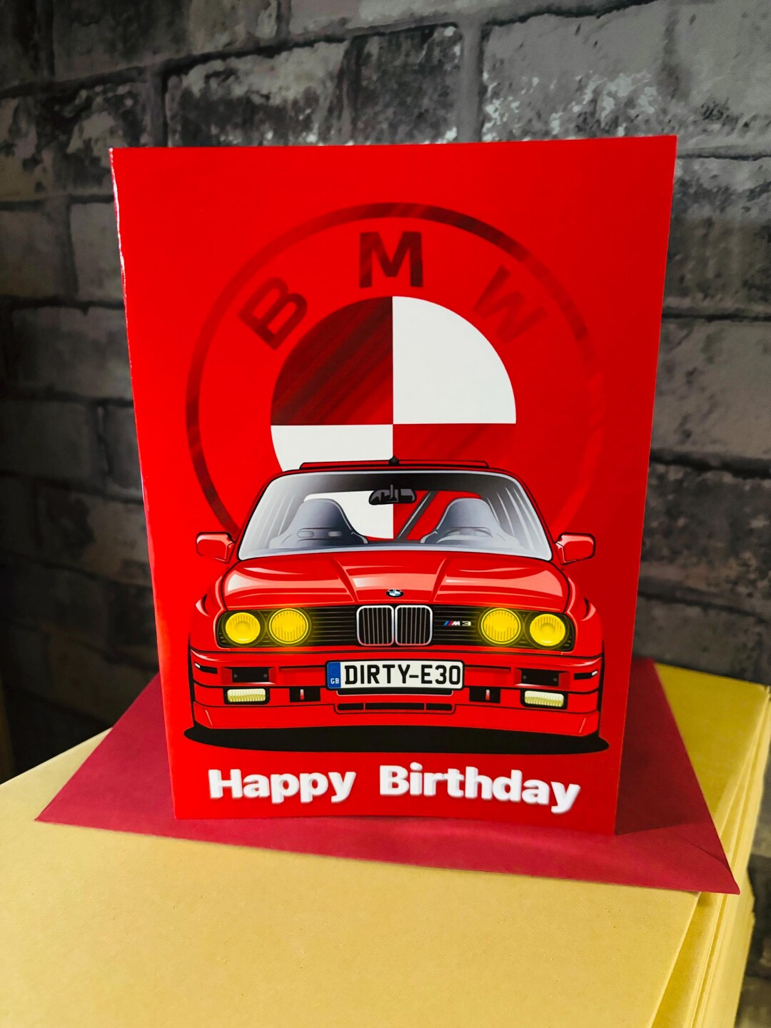BMW Sports Car Motor Sports Car Classic Car Birthday Card Happy ...