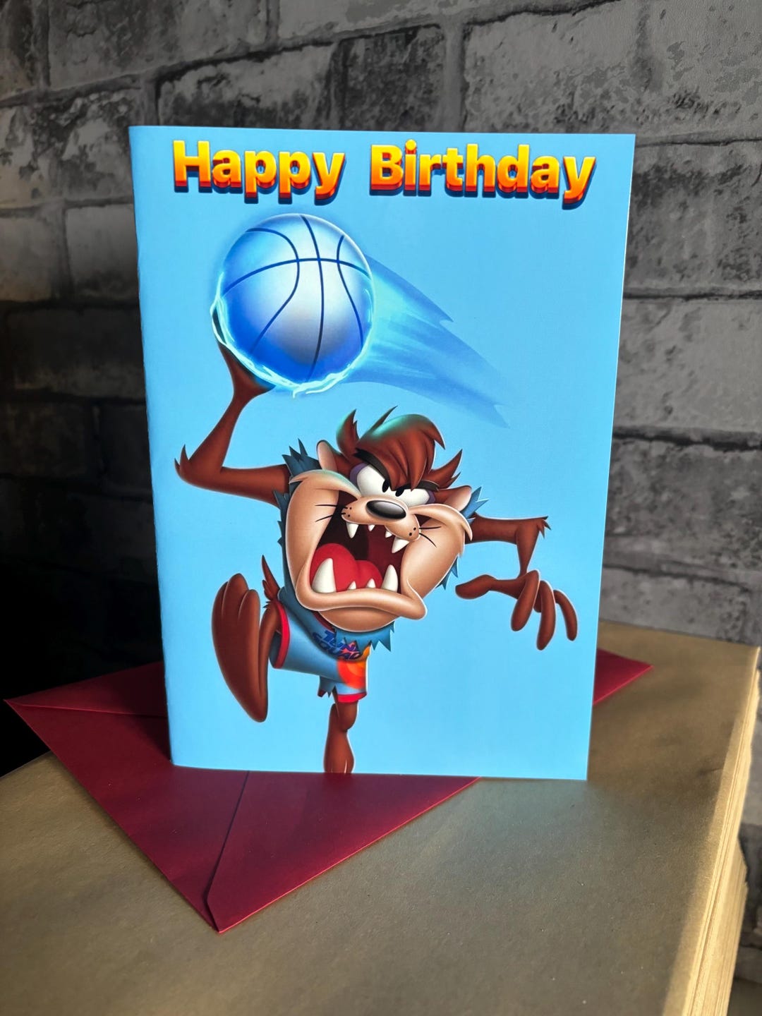 Taz, Tasmanian Devil Classic Cartoon From Looney Tunes Birthday Card ...