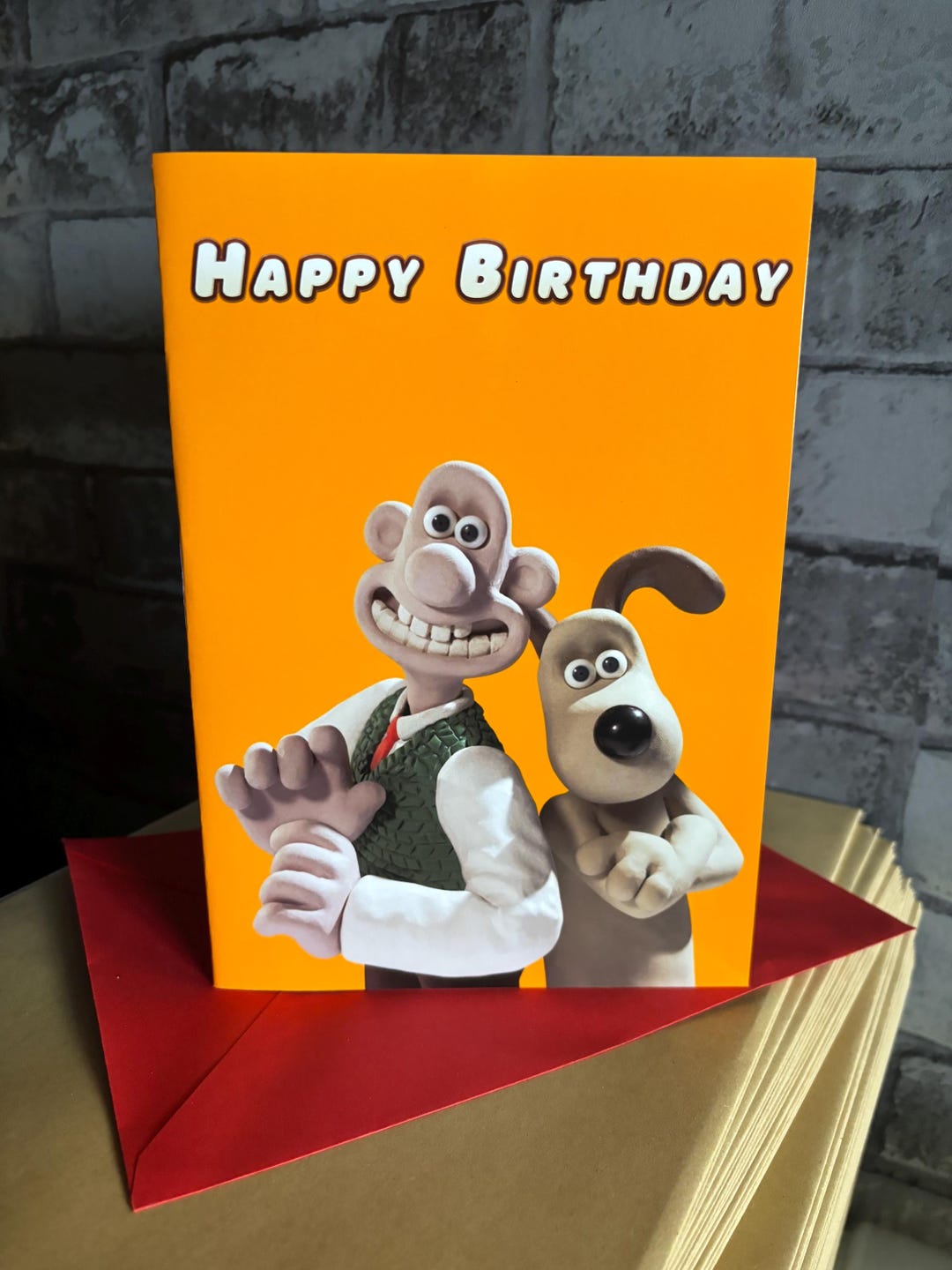 Wallace and Gromit Famous Animation Tv Series Funny Birthday Card ...