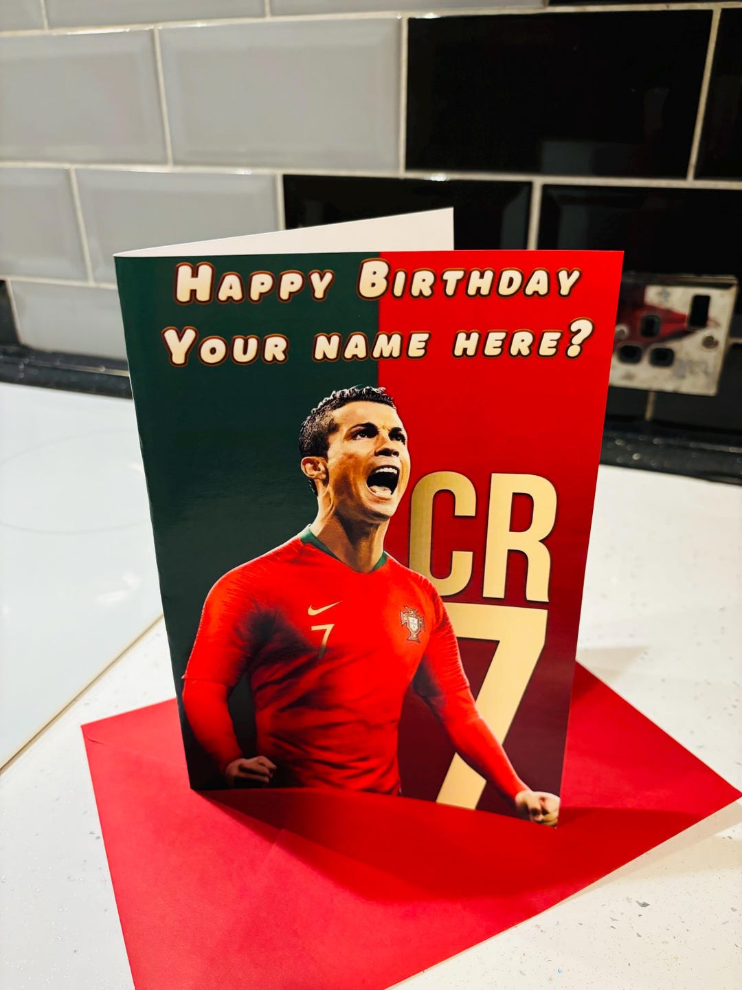 Ronaldo CR7 Happy Birthday Card Comes With Luxury Envelope - Etsy