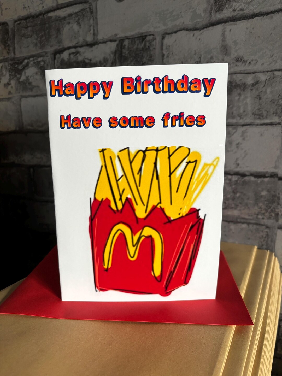 Mcdonalds French Fries Funny Birthday Card Happy Birthday, Have Some ...