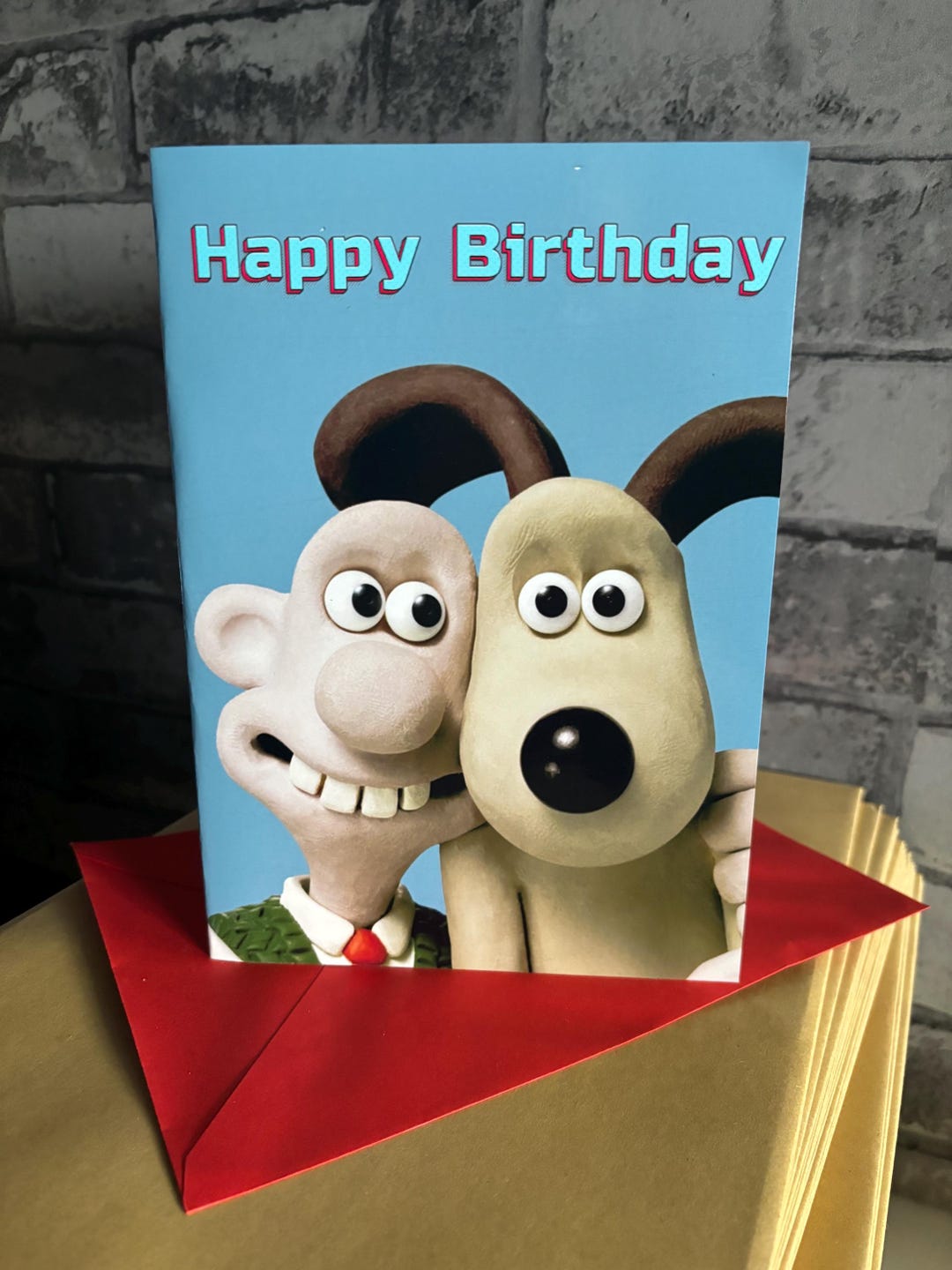 Wallace and Gromit Famous Animation Tv Series Funny Birthday Card ...