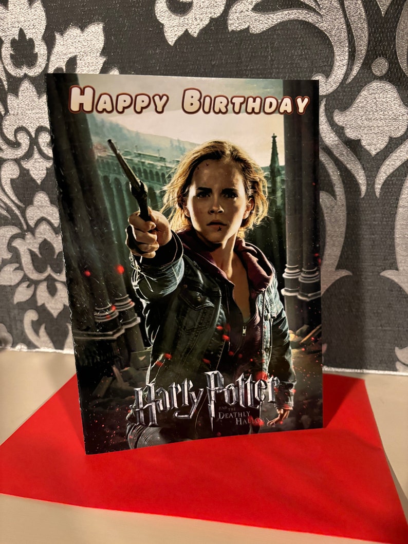 Harry Potter/ Hermione Granger/emma Watson Happy Birthday Card With ...