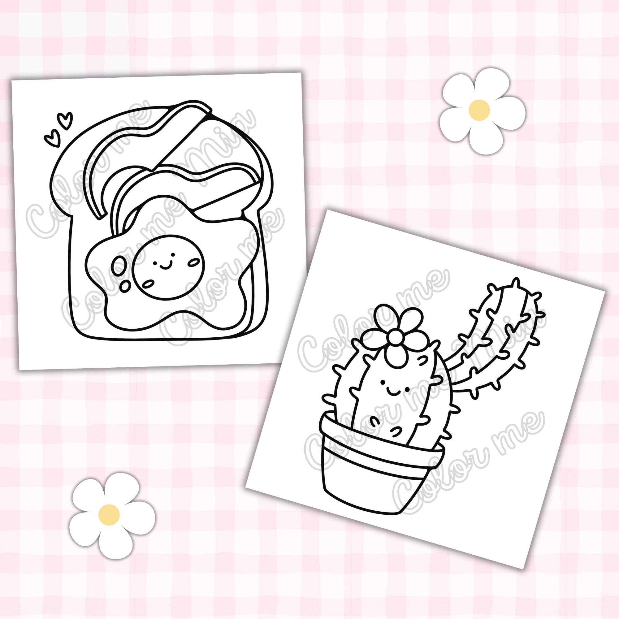 Cute & Cozy Easy Coloring Book by Color Me Mia Digital Coloring Set No ...
