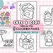 Cute & Cozy Easy Coloring Book by Color Me Mia Digital Coloring Set No ...