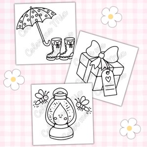 Cute & Cozy Easy Coloring Book by Color Me Mia Digital Coloring Set No ...