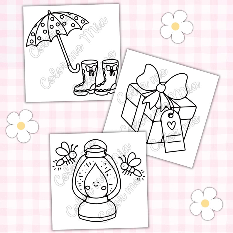 Cute & Cozy Easy Coloring Book by Color Me Mia Digital Coloring Set No ...
