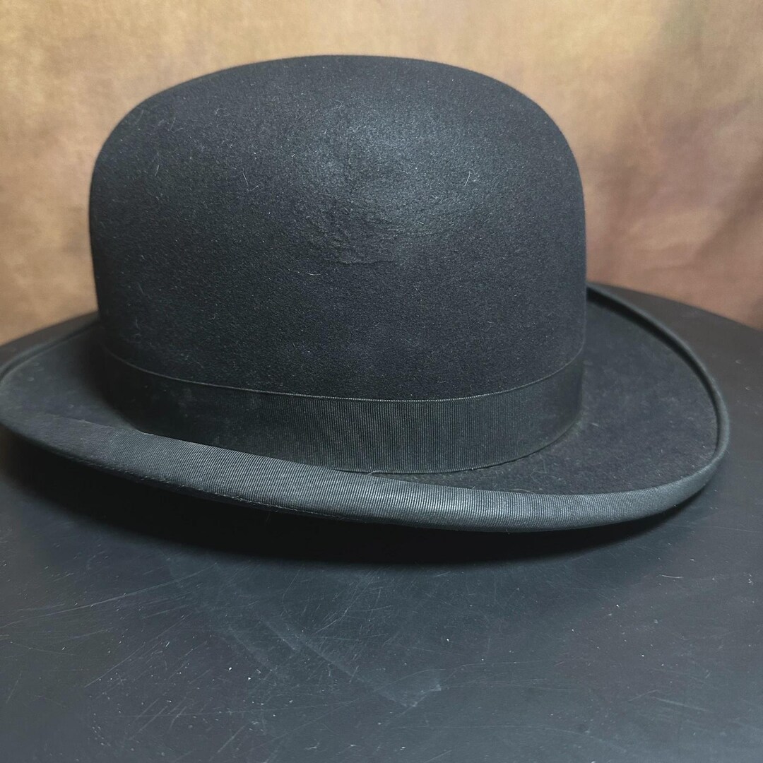 Vintage Men's Bowler Hat - Snyder's - Felt, Leather Lined Derby Sz 7 - Etsy