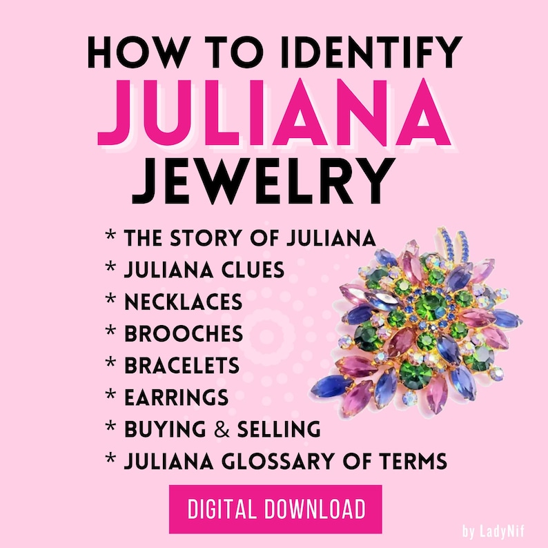 How to Identify Juliana Jewelry - D&E - Delizza Elster - Etsy