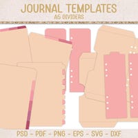 Classic Disc Bound Planner Inserts SVG Bundle, 6 Pocket Pages Svg Cut ...