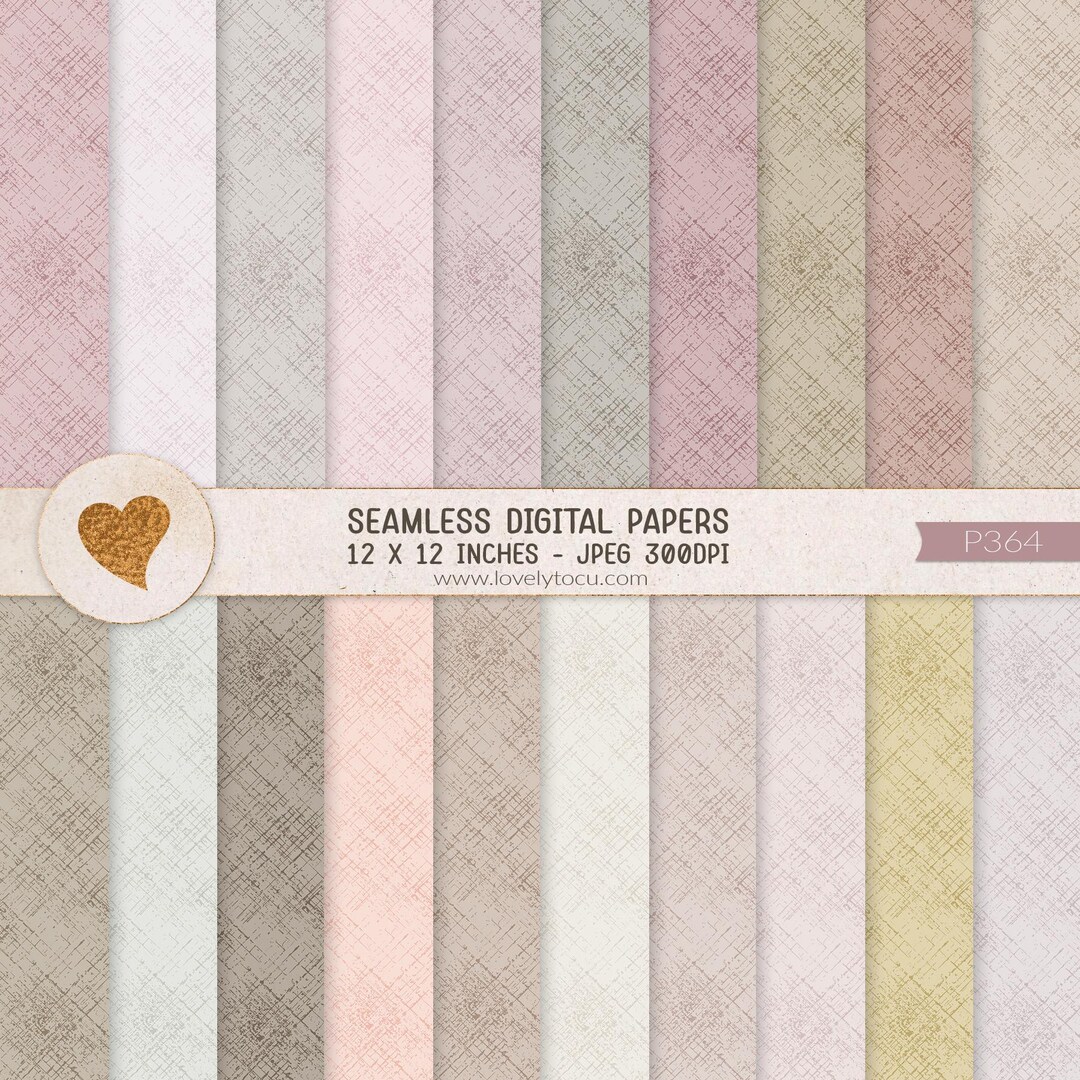 Cross Hatch Seamless Papers, Pretty Pastel Color Palette, 20 Digital ...