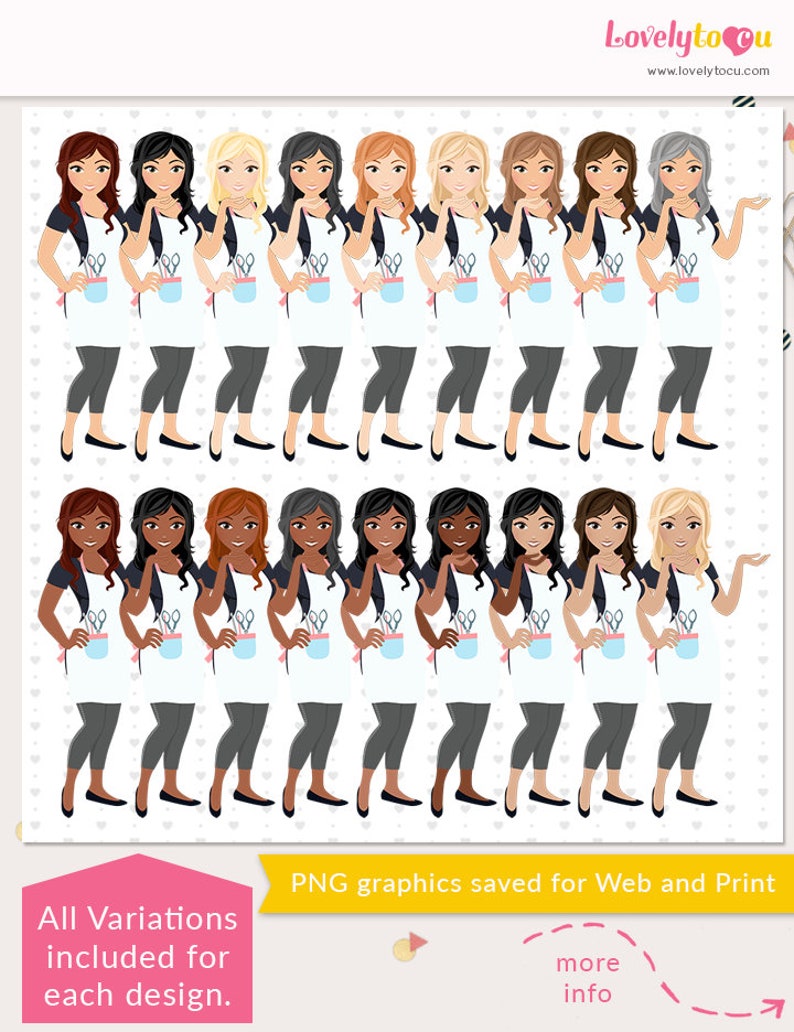 Crafts Woman Character Clipart Crafter Girl Maker Crafting - Etsy